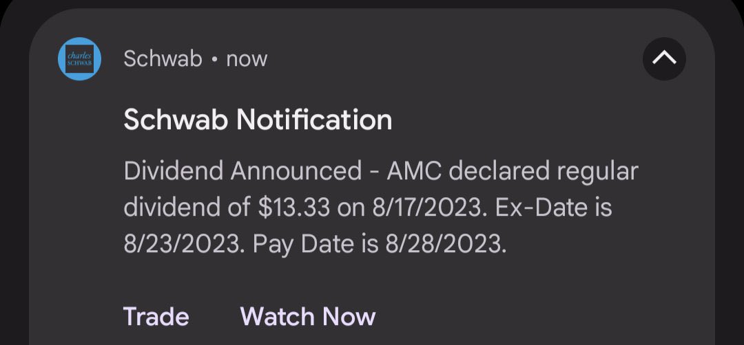 AMC Will Now Distribute a New 13% Cash Dividend • FrankNez